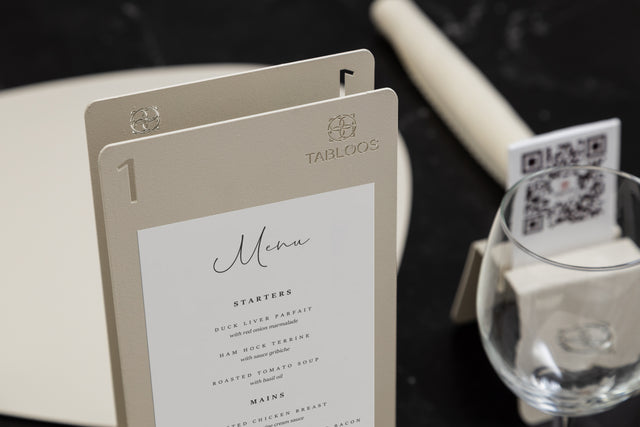 Espositore menu da tavolo Linea Metal – Tabloos